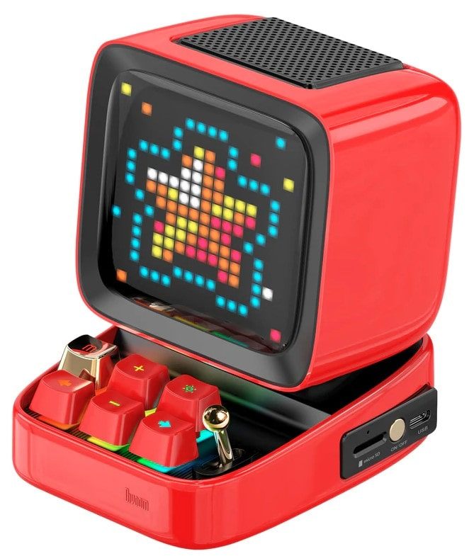 Купить портативную колонку Divoom Ditoo Plus (красный) в Минске, цена