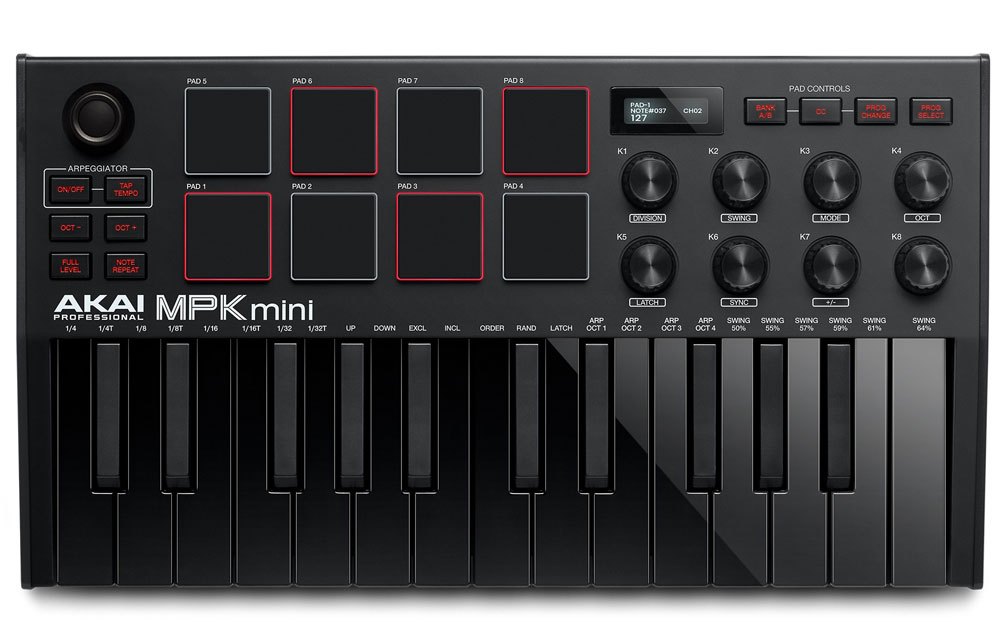 Купить миди-клавиатуру Akai Pro MPK Mini Black MK3 в Минске, цена