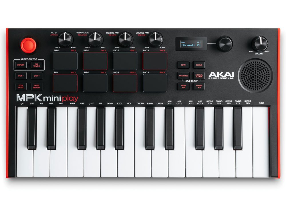 Купить миди-клавиатуру Akai Pro MPK Mini Play MK3 в Минске, цена