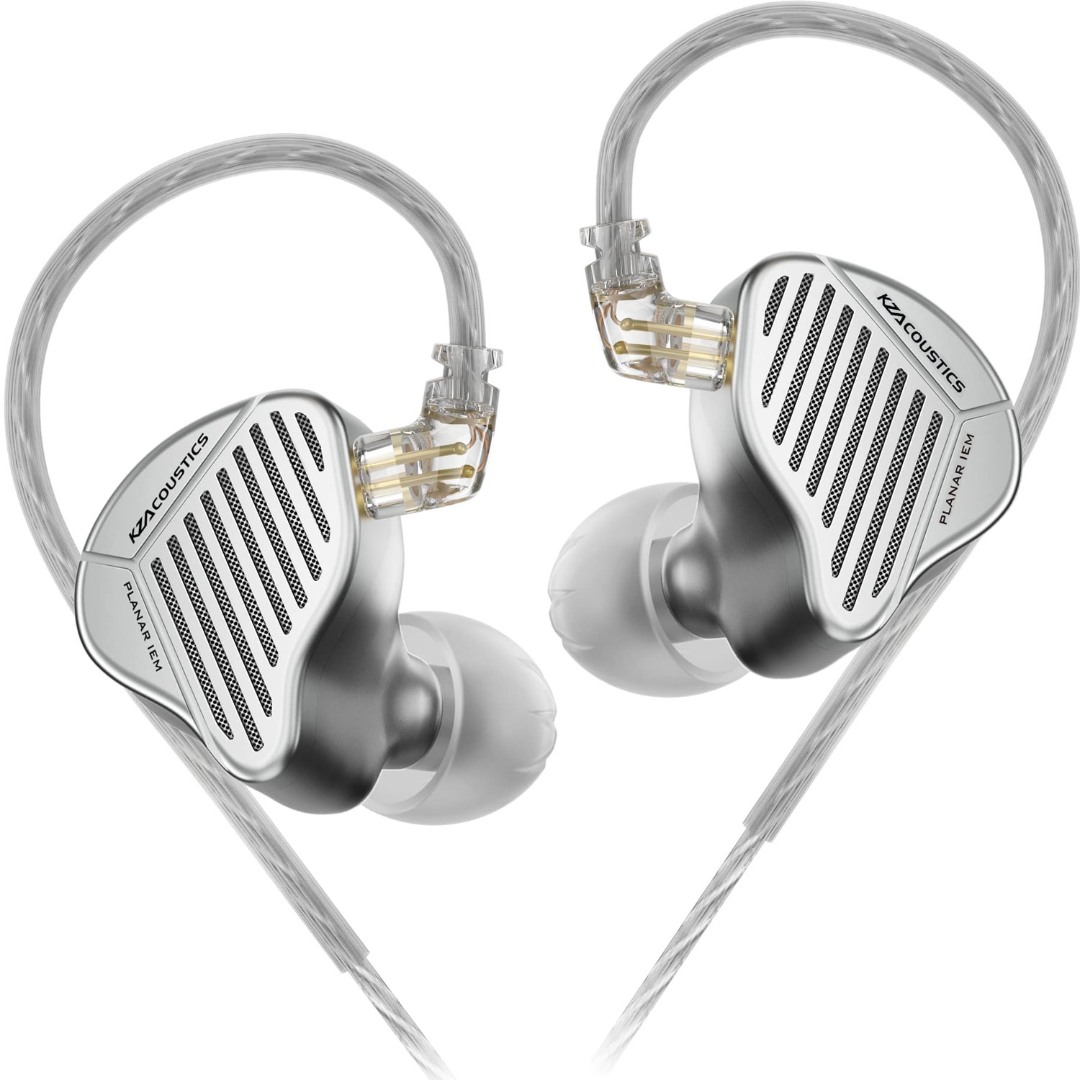Купить наушники KZ PR1 Hi-Fi без микрофона (серебристый) в Москве, цена